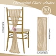 50 Cheesecloth Chair Sashes Bows Designed Chairsashes 15.7x70 Inch For ...