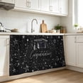 Black Graduation Cap Cabinet Curtains for Shelves, Modern Sparkle Star ...