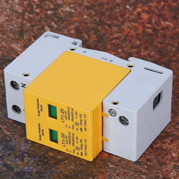 Surge Protection Device LT1-20 20ka Yellow Module Anti-Thunder Module ...