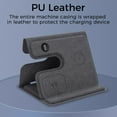 3 in 1 Wireless Charger Leather Stand for iPhone, AirPods, iWatch ...