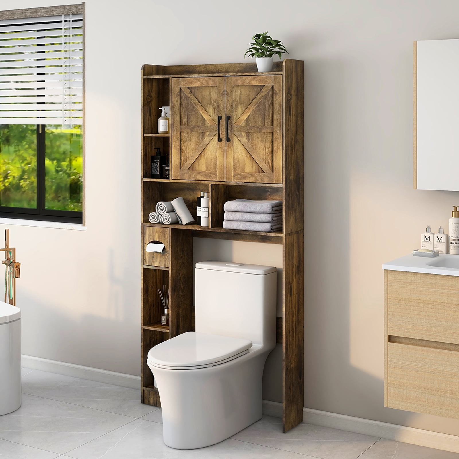 Click here for Vabches Over The Toilet Storage Cabinet  Farmhouse... prices