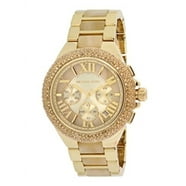 Michael Kors Women's Camille Crystal Gold-Tone Stainless Steel Watch ...