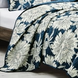 ESCA JB22386Q Asira Bedspread, Blue - 3 Piece - Queen Size - Walmart.com