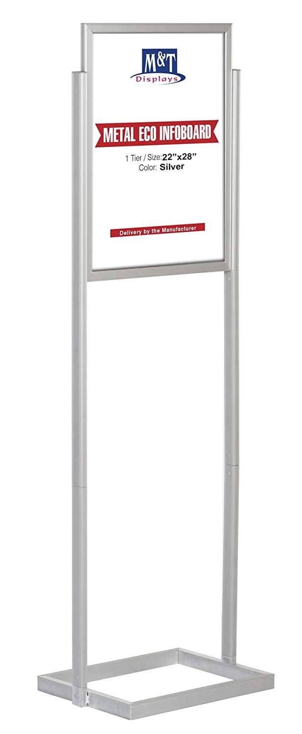 M&T Displays Eco Info Board,Heavy Duty Floor Standing Sign Holder ...