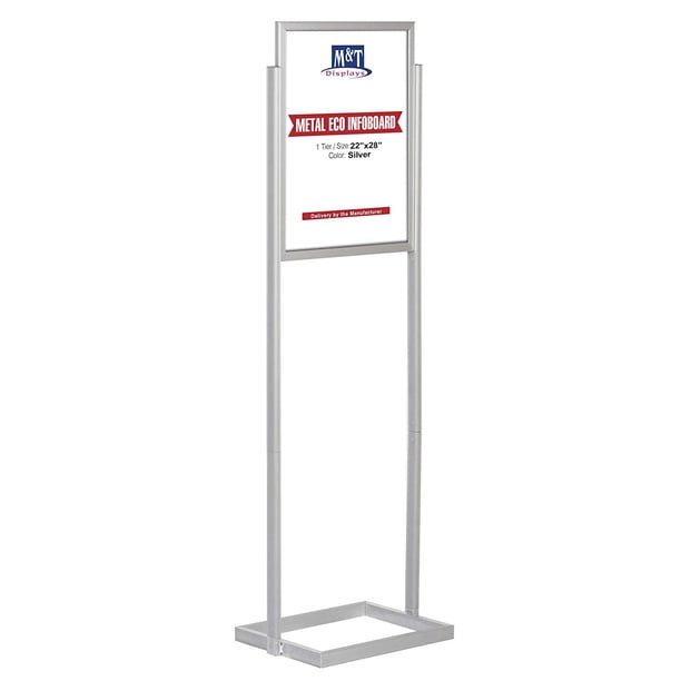 M&T Displays Eco Info Board,Heavy Duty Floor Standing Sign Holder ...