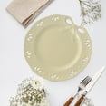 Ceramic Bow Plate Set, 7.87" Square, Yellow & White, Multifunctional ...