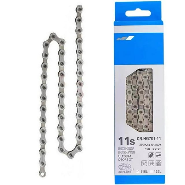 Bike Chain, HG701 11 Speed Chain, 116 Links Mountain Bike Road Bike Chain with Quick Link ...
