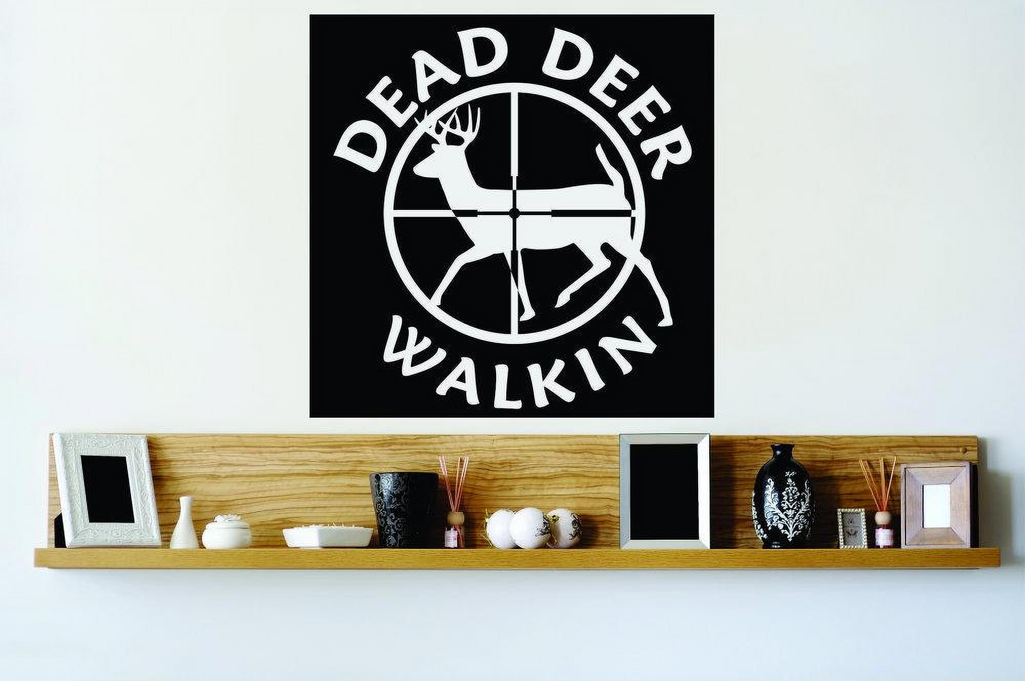 Wall Decal Dead Deer Walkin Hunting Deer Aim – Deer Doe Hunting Bow ...