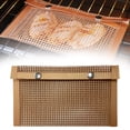 BBQ Mesh Bag Grill Pad, Non Stick BBQ Mesh Bag, Reusable Heat Resistant ...