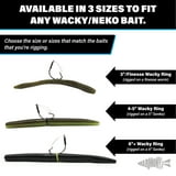 Wacky Rings 100pk O-Rings for Wacky Rigging Senkos/Worms/Soft ...