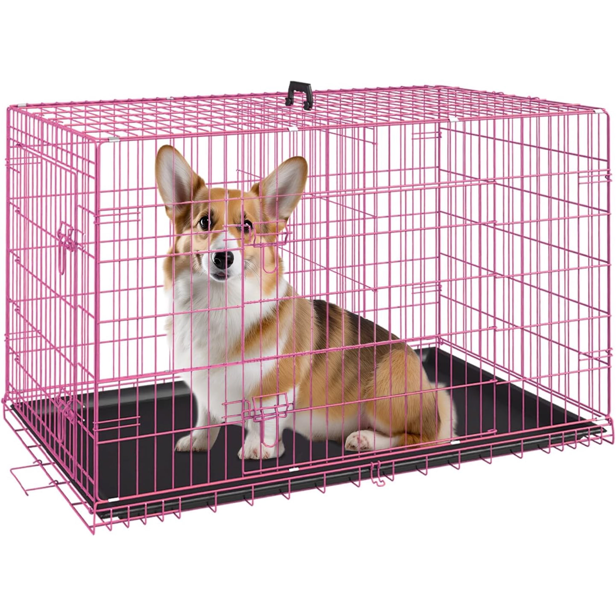 Click here for Fdw Dog Crate For Medium Dogs 30 Inch Folding Meta... prices