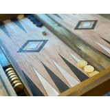 Rustic Backgammon Coffee Table with removable glass top - 25x25" - Walmart.com