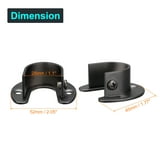 Uxcell 1.1'' Dia Stainless Steel Rod Socket Flange Rod Holder Bracket ...