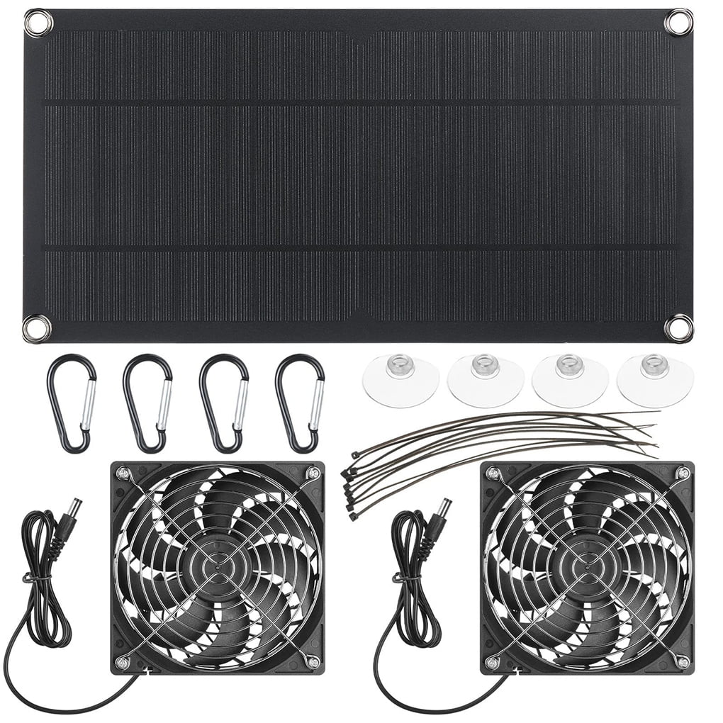 braveheart Solar Panel Fan 10W Weatherproof Mini Exhausting Air ...