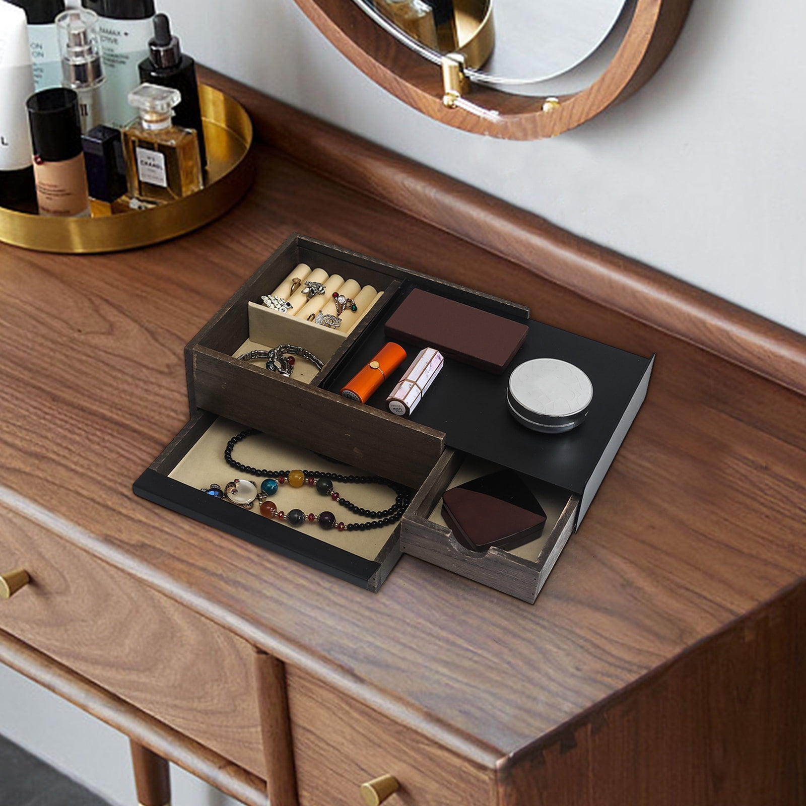 Two Layer Multi Extraction Jewelry Tray And Metal Frame For Easy ... Two Layer Multi Extraction Jewelry Tray And Metal Frame For Easy ...