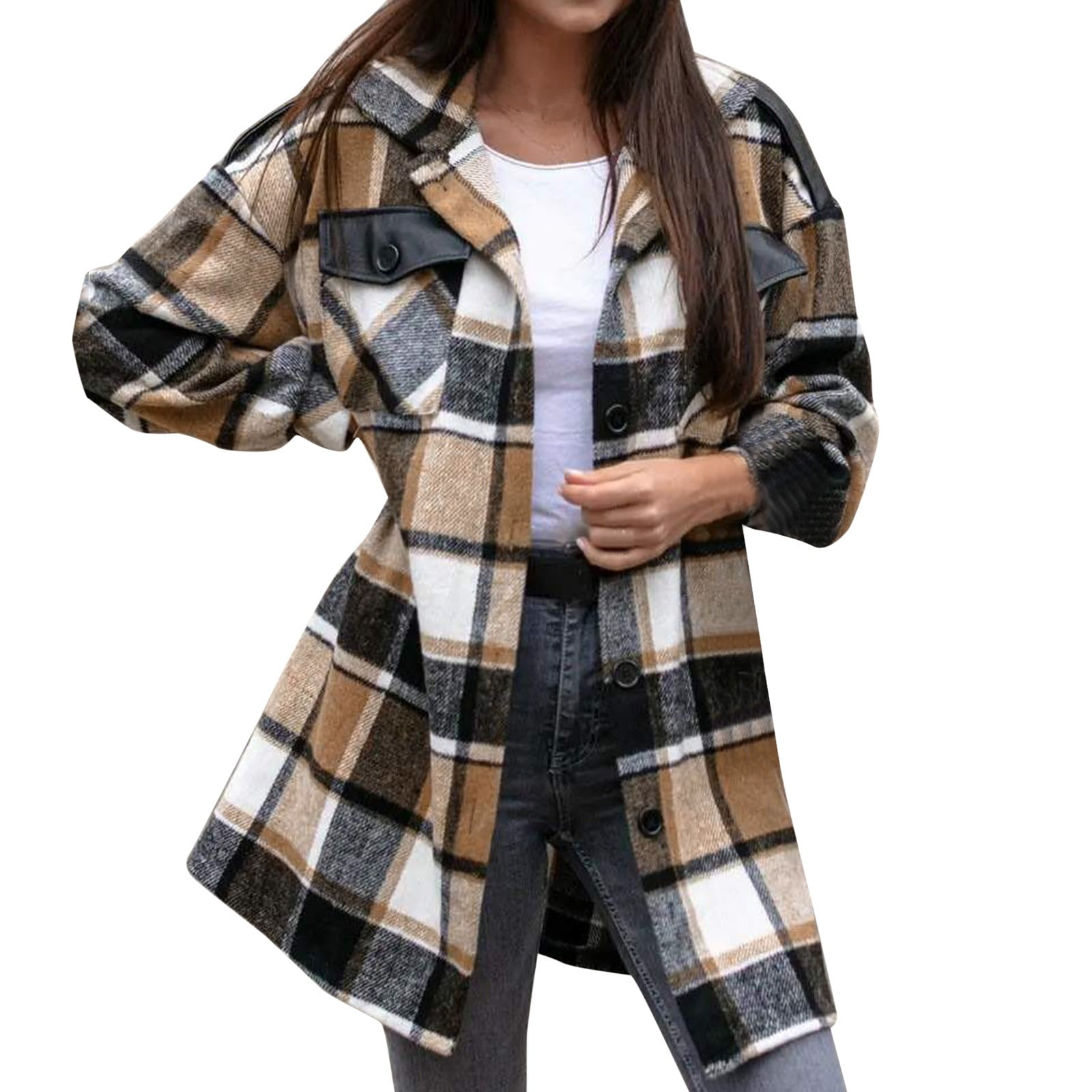 Click here for Wangmeiwg Womens Jacket Coat Long Sleeve Button La... prices