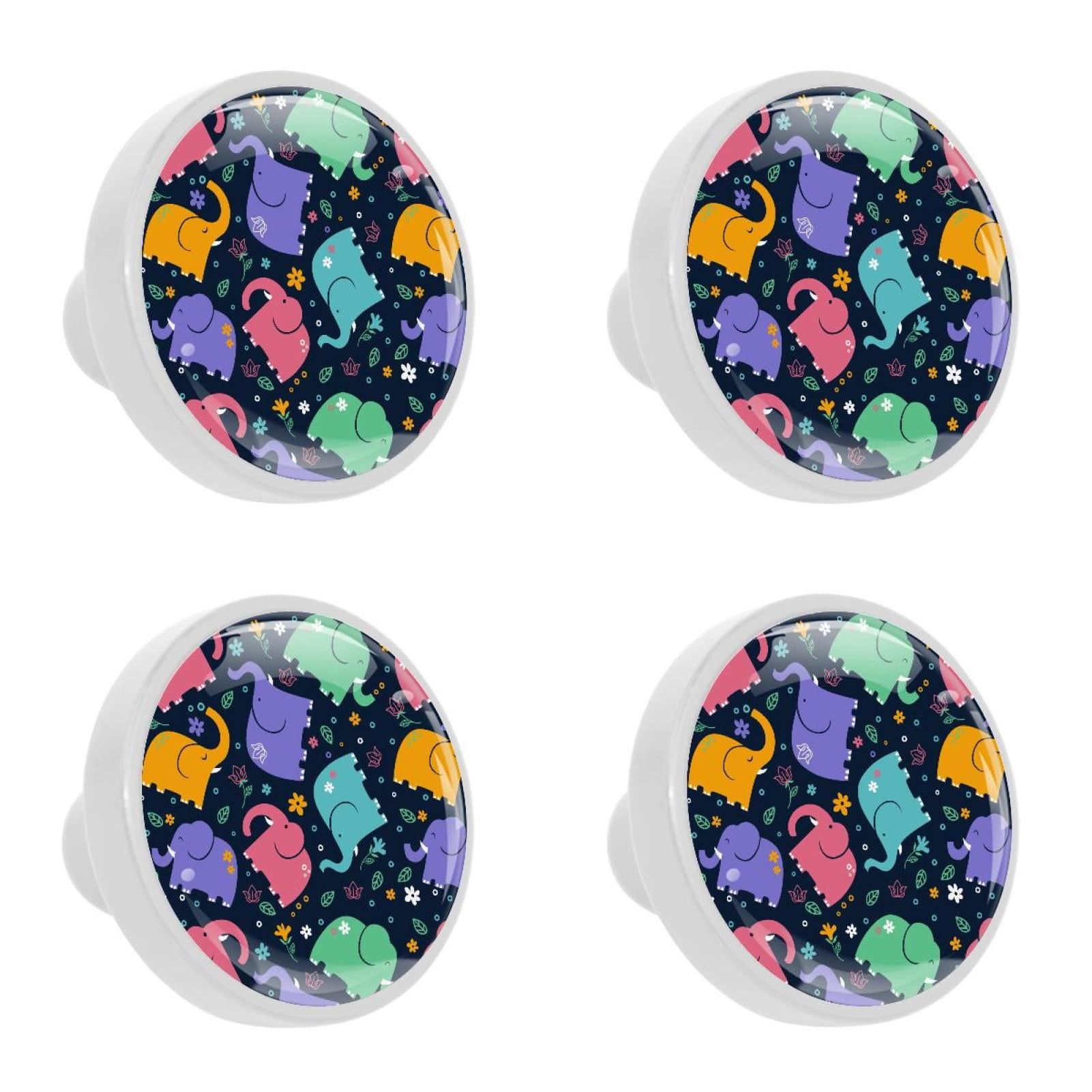 4 Pcs Elephant Knobs for Kitchen Cabinet Cupboard Dresser Bookcase ...