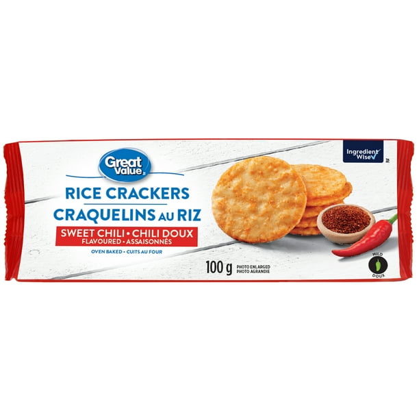 Great Value Sweet Chili Flavoured Rice Crackers, 100 g - Walmart.ca