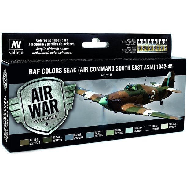 Vallejo RAF Colors SEAC Air Command South East Asia 1942-1945 'Air War ...
