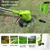 Cordless Weed Eater String Trimmer, Lightweight Push Lawn Mower with 3 ...