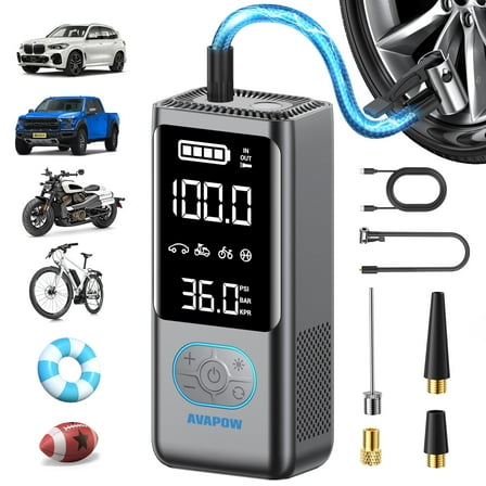 NOCO AIR15 UltraFast 15A 80 PSI 12V Portable Tire Inflator and Air ...