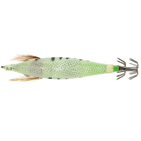 6cm / 8cm Luminous Squid Jig Fishing Wood Shrimp Lure Squid Cuttlefish ...