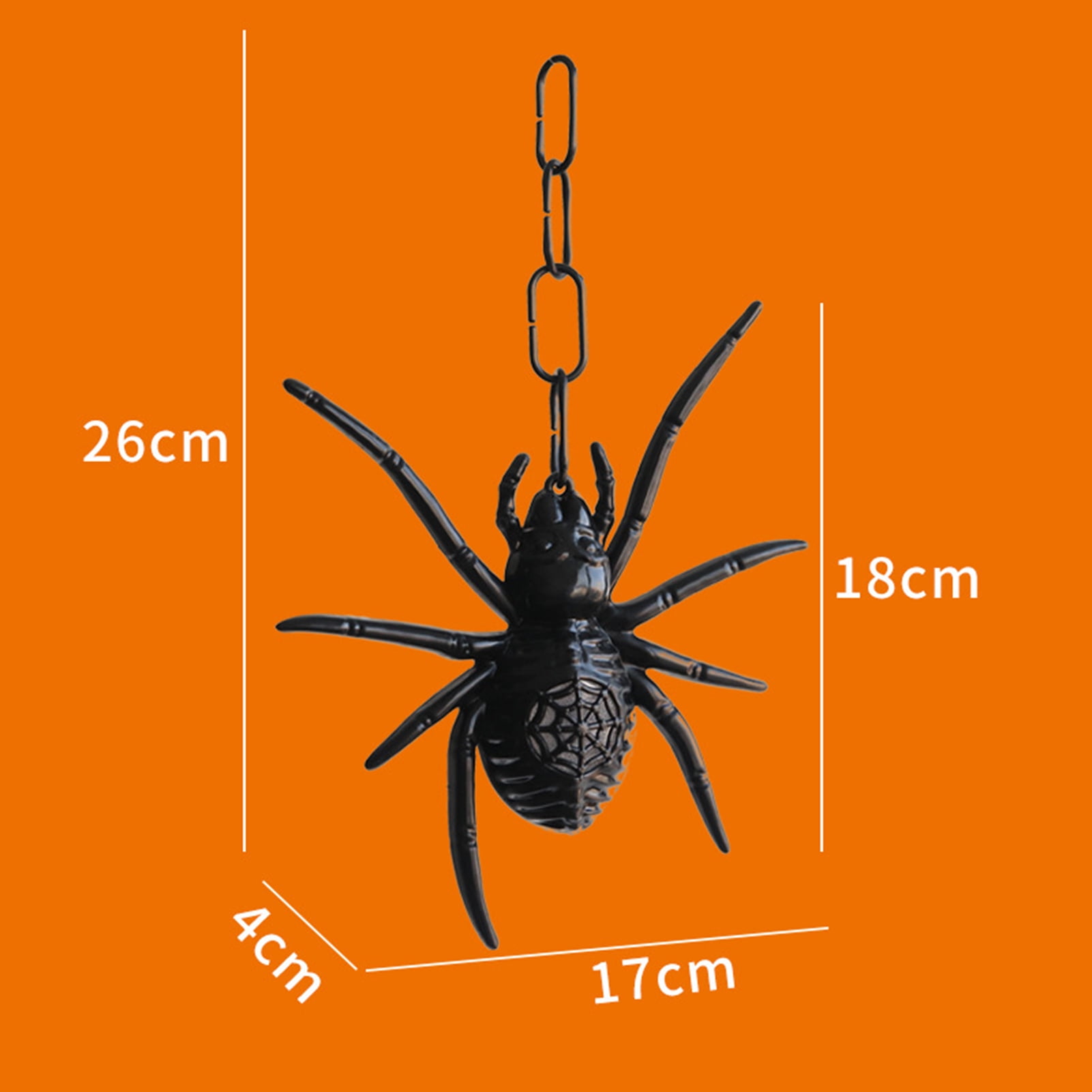 Trayknick Battery Operated Realistic Spider Light Toy Party Decoration ...