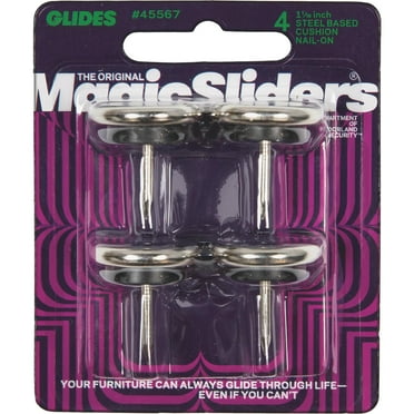 Magic Slider 04060 Adhesive Floor Slide, 2-3/8", Plastic, Gray ...