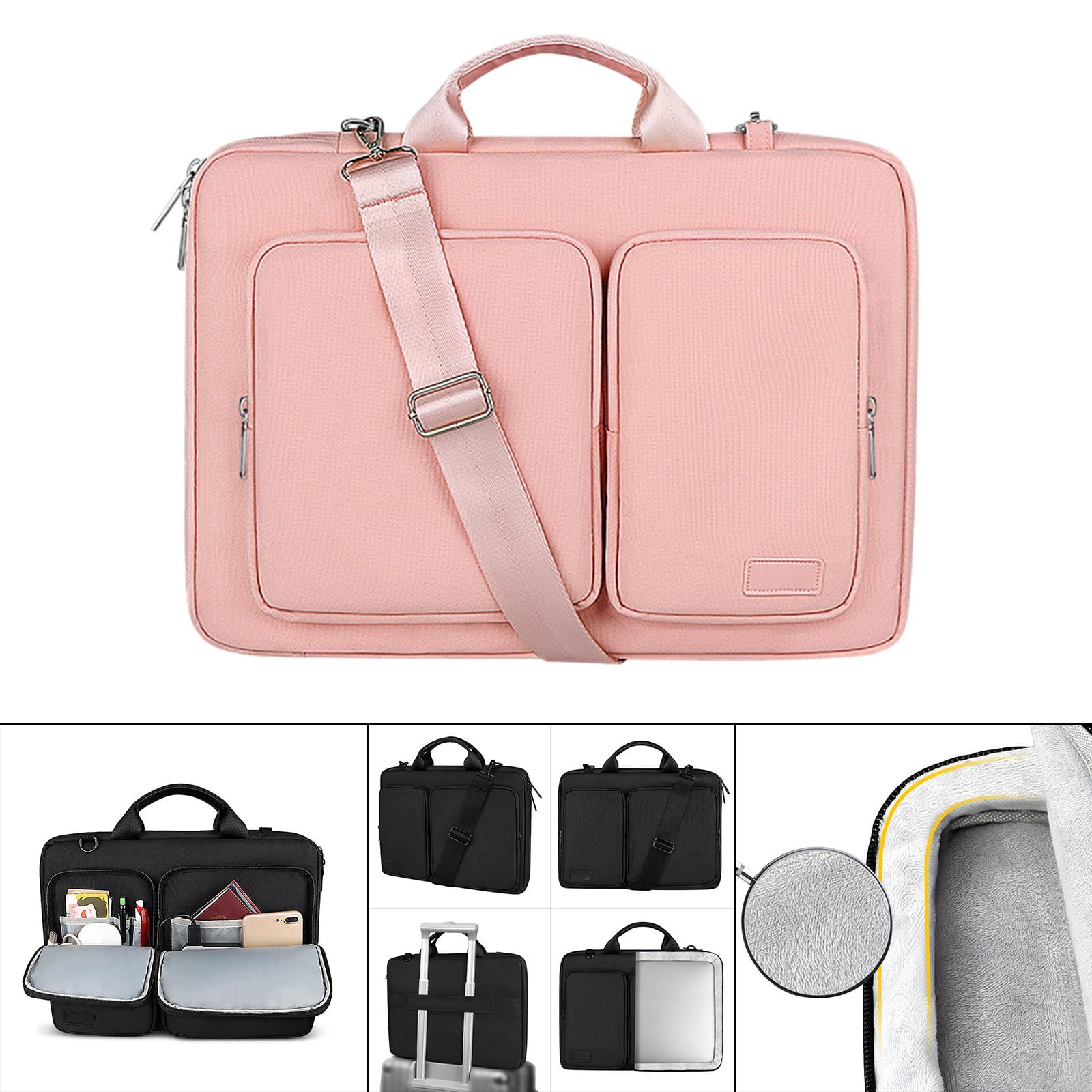 Laptop Bag Shoulder Case for 15.6 Inch, Padded Laptop Compartment ...