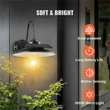 2 Pack Solar Barn Lights Outdoor, Motion Sensor Rustic Vintage Solar ...