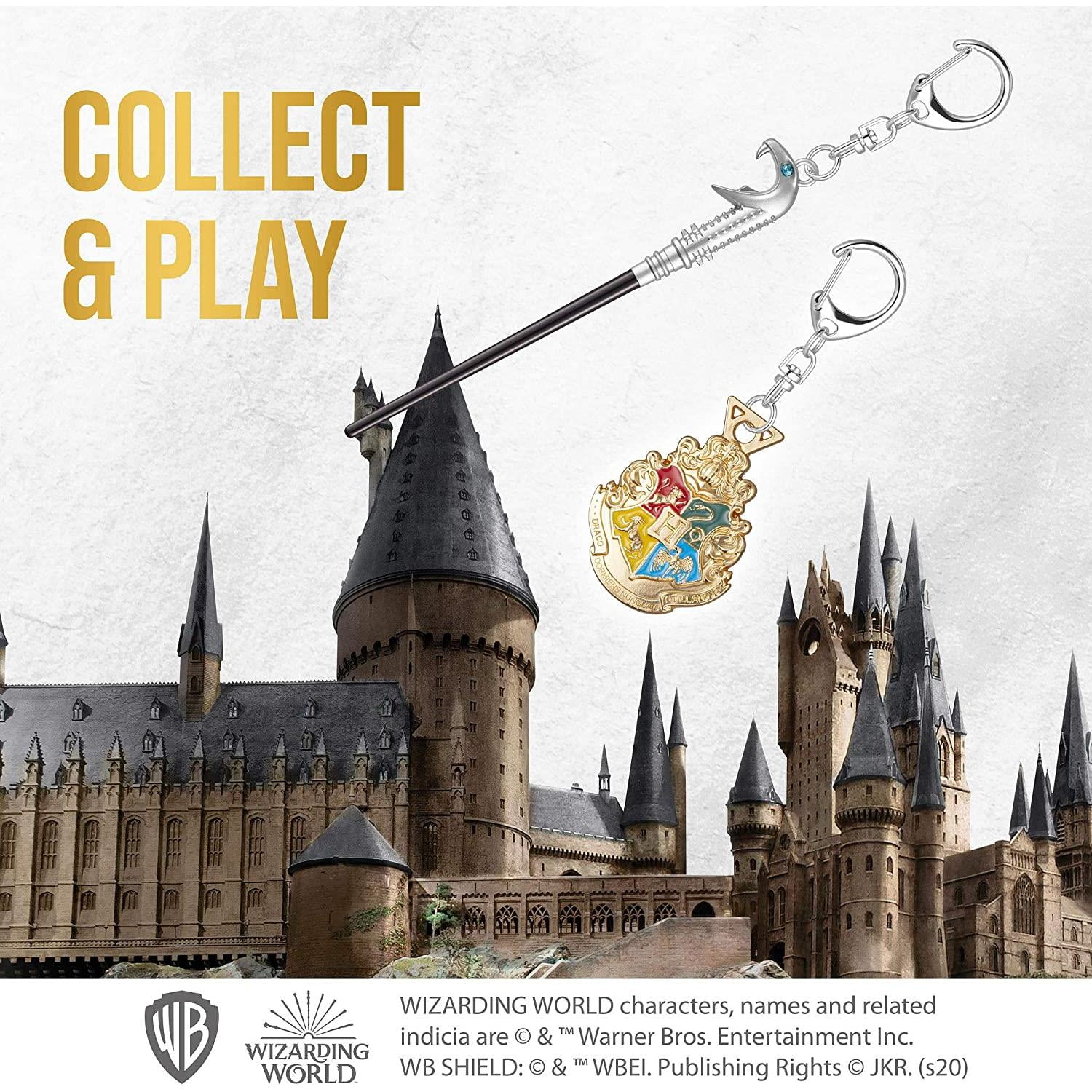 Buy Harry Potter Wand Keychains 6pk Hogwarts Slytherin Crest Voldemort ...