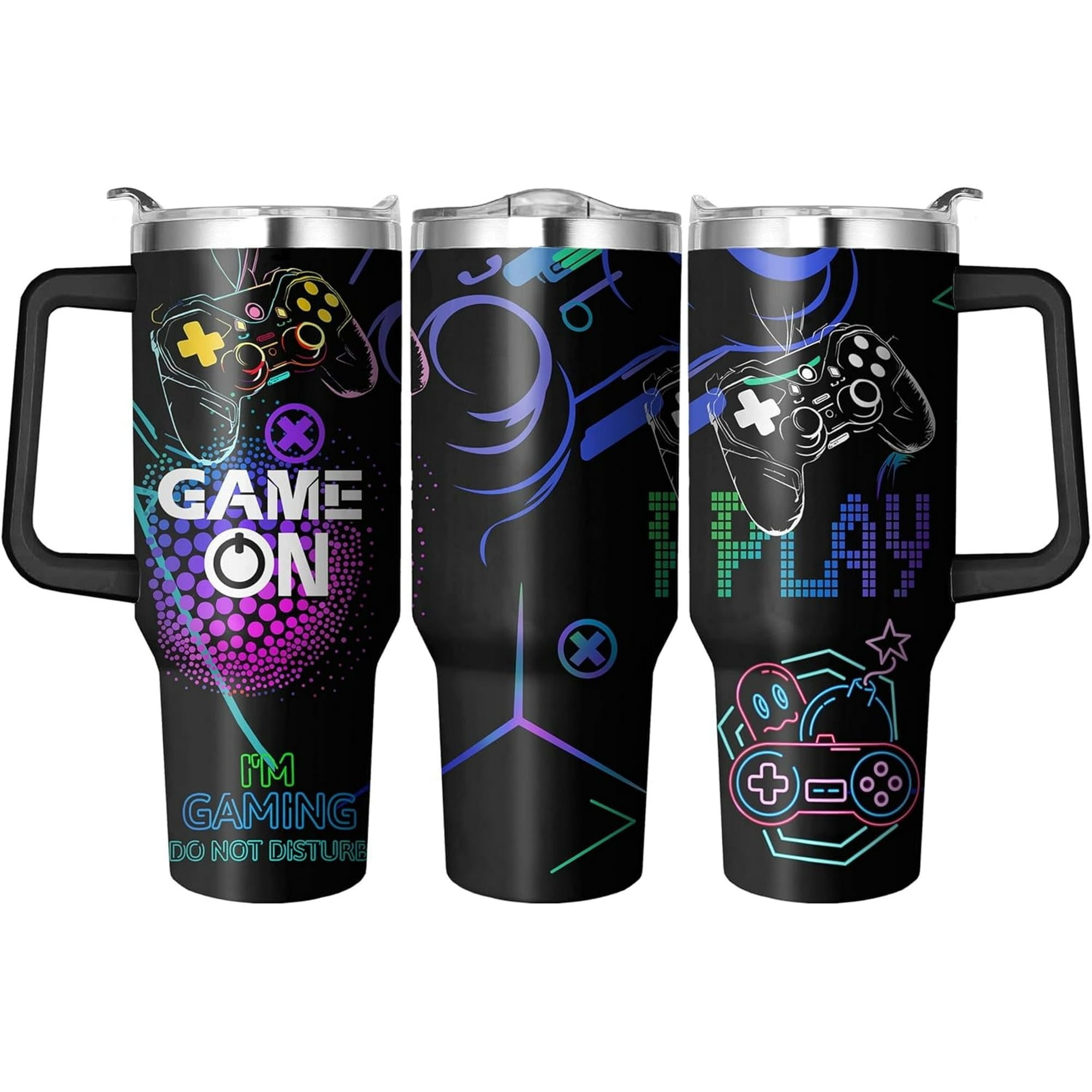 Click here for Yqwtyf 40 Oz Gamer Tumbler With Handle And Straw... prices