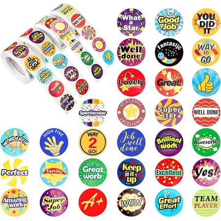 2000 Pieces Confetti Positive Saying Sticker Adhesive Motivational ...