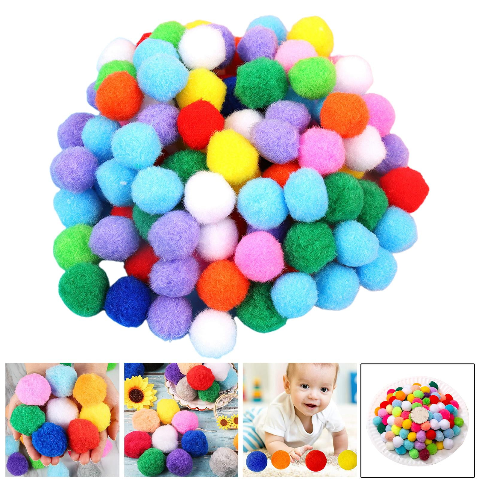 Surtido de pompones para decoraciones de manualidades de bricolaje, proyecto de manualidades ...