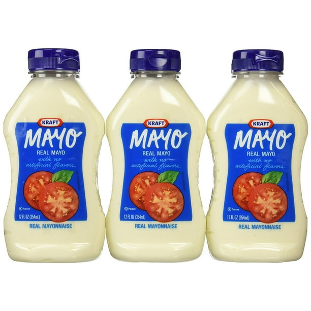 12 PACKS : Kraft Mayo Real Mayonnaise, 12-Ounce Squeeze Bottle ...