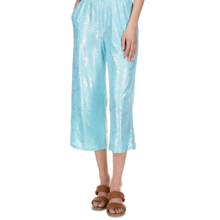 Michael Kors Women s Smocked Strapless Jumpsuit Blue Size XX Large Walmart