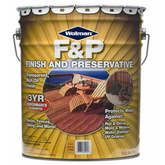 Wolman 14395 5 gal. Wood Finish And Preservative Natural - Walmart.com