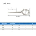 20 Pieces M3/M4/M5 Stainless Steel Eye Screws Hooks Self-tapping Screws ...