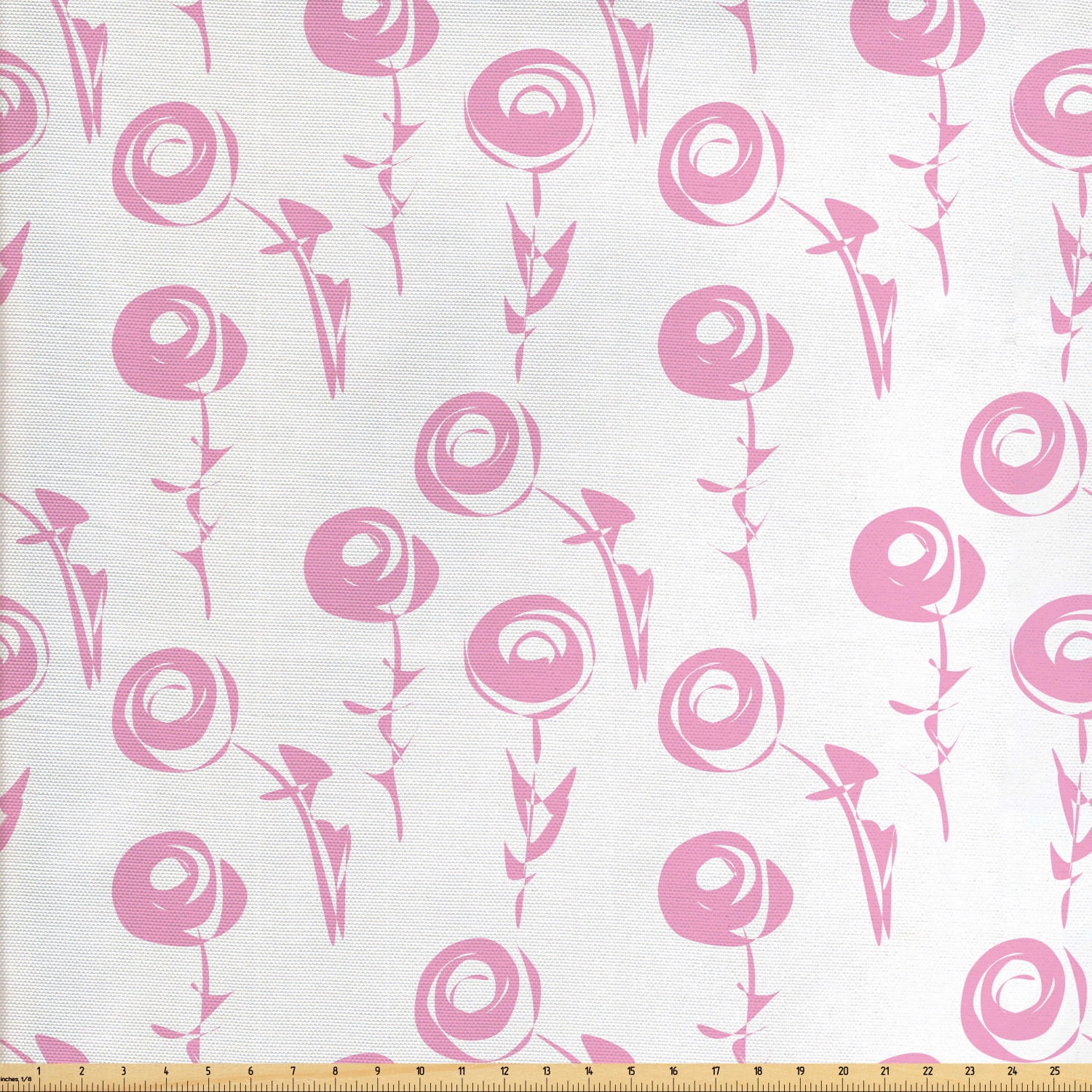 Floral Fabric by the Yard Upholstery, Feminine Romantic Illustration of ...