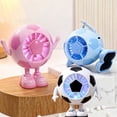 Electric Fan with Football Soccer Design Fast Cooling and Light Effects ...