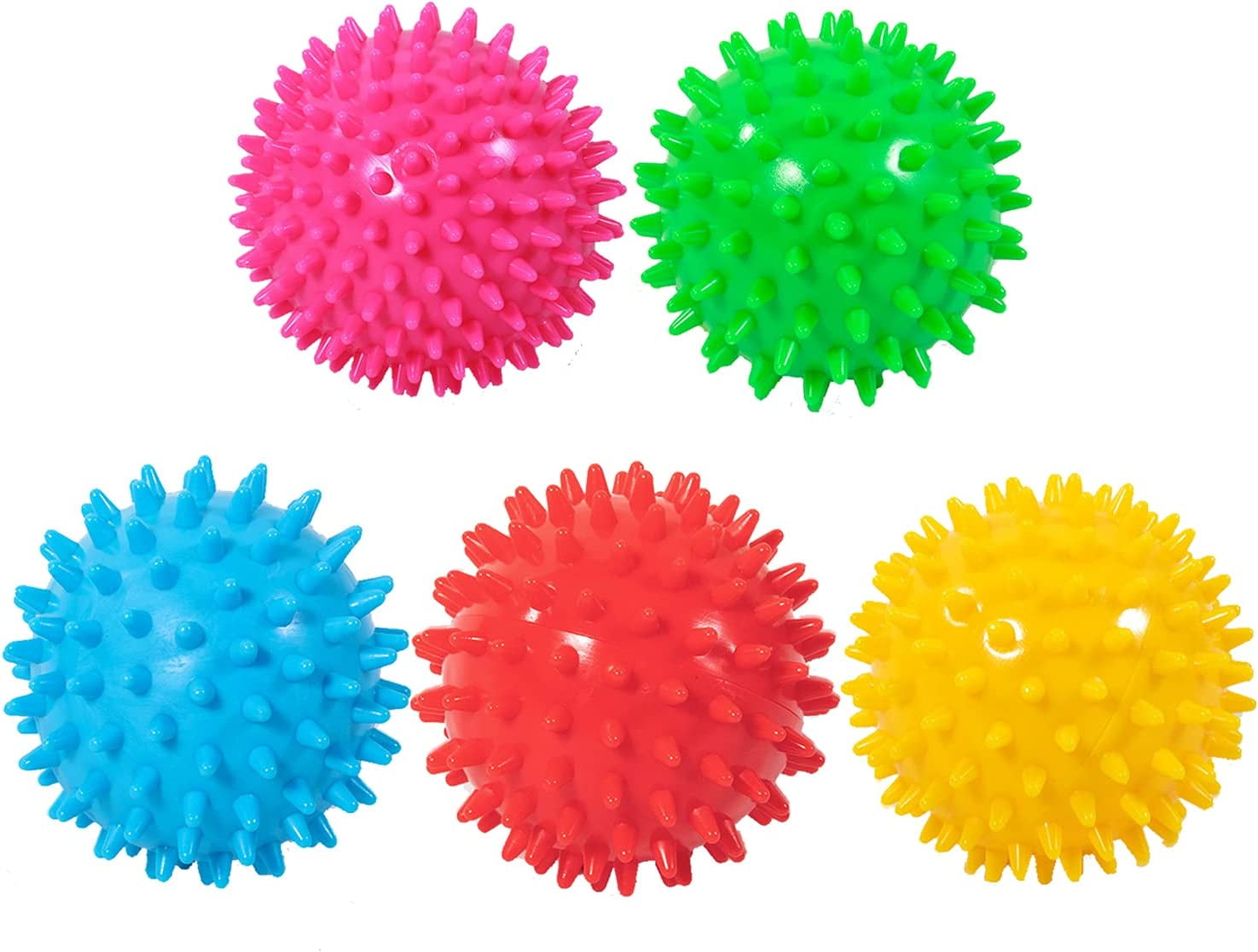 Massage Ball, 5 Pcs Soft to Firm Spiked Trigger Point Ball Set for ...