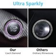 Car Bling Ring Crystal Car Stickers Rings Womens Car Decals,2Pcs Push ...
