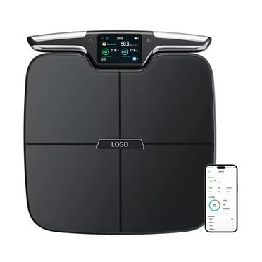 MY Scale for Body Weight and Fat Percentage, 8 Electrodes Larger Platform Digital Scale for BMI ...