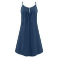 Sexy Dance Women Summer Nightgown Solid Color Sleeveless Nightshirts