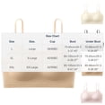 Antinious Ladies Solid Wireless Slim Straps Hook Integrated Padding Bra ...