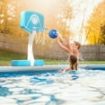 Ktaxon 2 in 1 Portable Pool Basketball Hoop & Volleyball Net, Water ...
