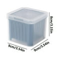 Refrigerator Garlic Ginger Storage Box 2 Compartment Draining Fresh ...
