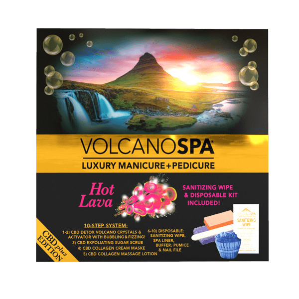 La Palm Volcano Spa Luxury Manicure + Pedicure w/Disposable Kit - Hot ...