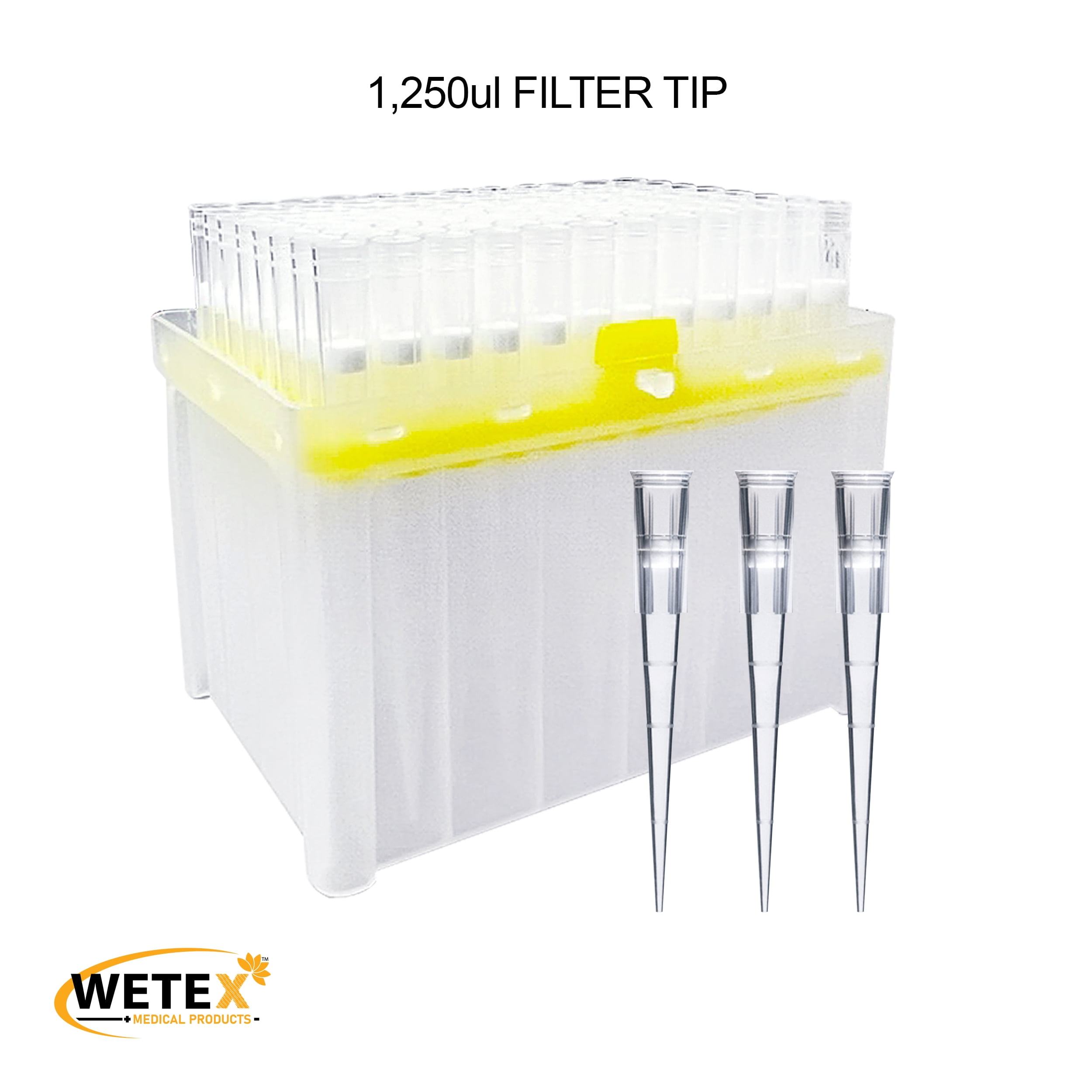 1250uL Universal Filter Pipette Tips - RNase/DNase-Free and Pyrogen ...
