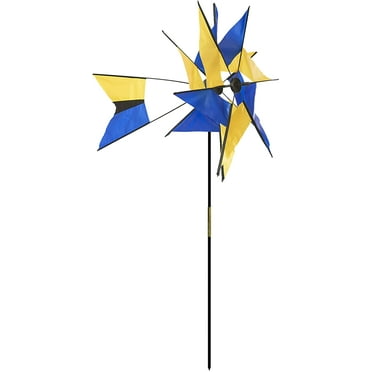 Wind Fairys Black and White Jester with Rotating Windsail - Outdoor ...